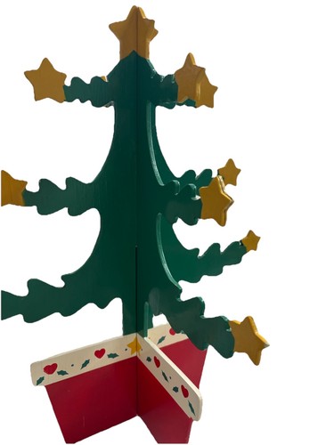 Vintage 1992 Dakin & Co San Francisco 3D Wood Christmas Tree Wooden | eBay