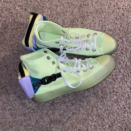 Converse Chuck Taylor AllStar Neon Jelly Buckle Up High Top Men’s Sz 8 ...