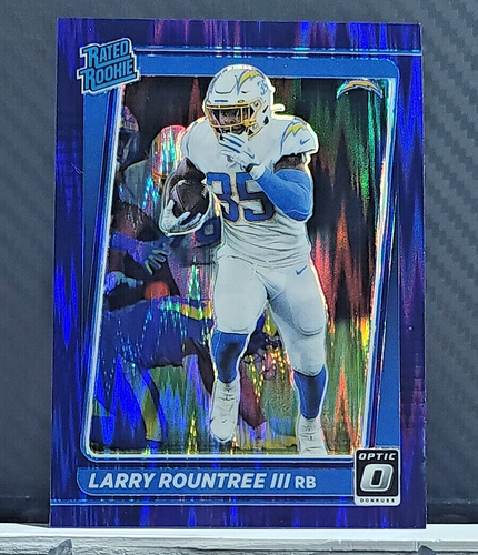Larry Rountree 2021 Donruss Optic PURPLE SHOCK RATED ROOKIE #256 ...