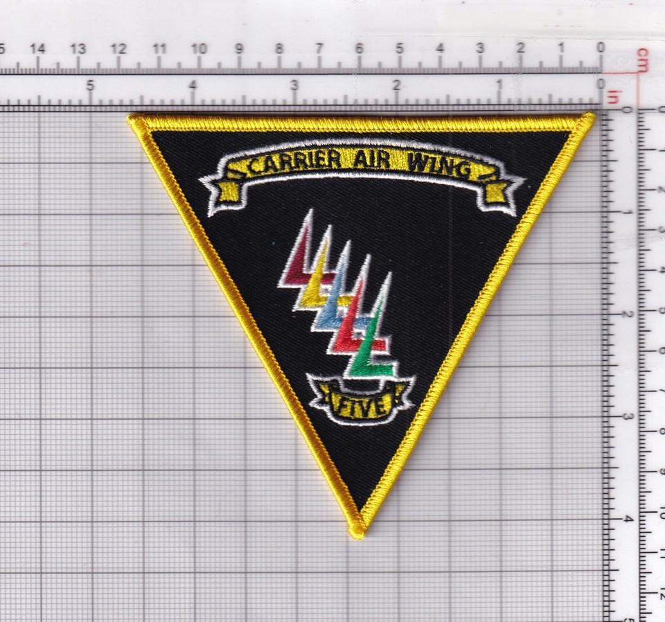 Carrier Air Wing 5 CVW-5 Patch – With Hook and Loop, 4.5" | eBay