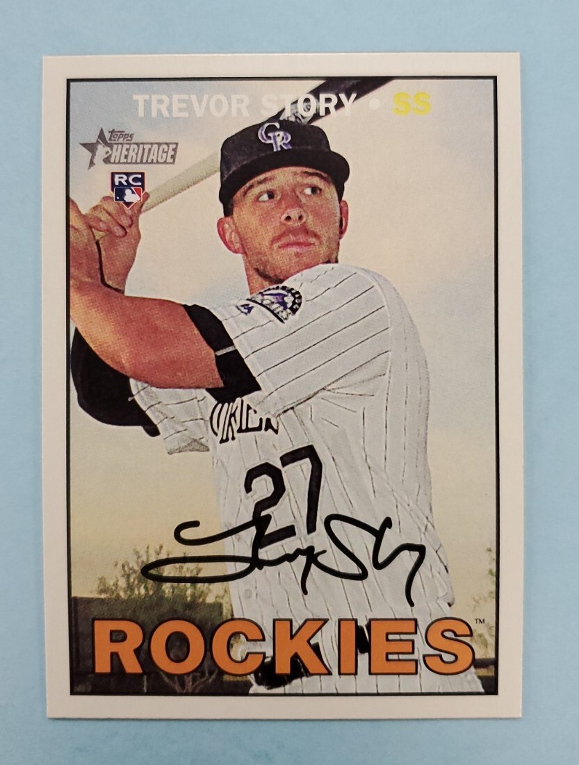 2016 Topps Heritage Trevor Story Rookie RC #707 Card | eBay