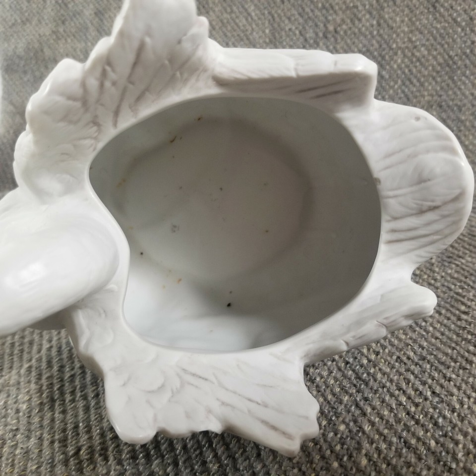 Vintage Napco White Swan Planter Flower Rose Vase Realistic Detailed ...