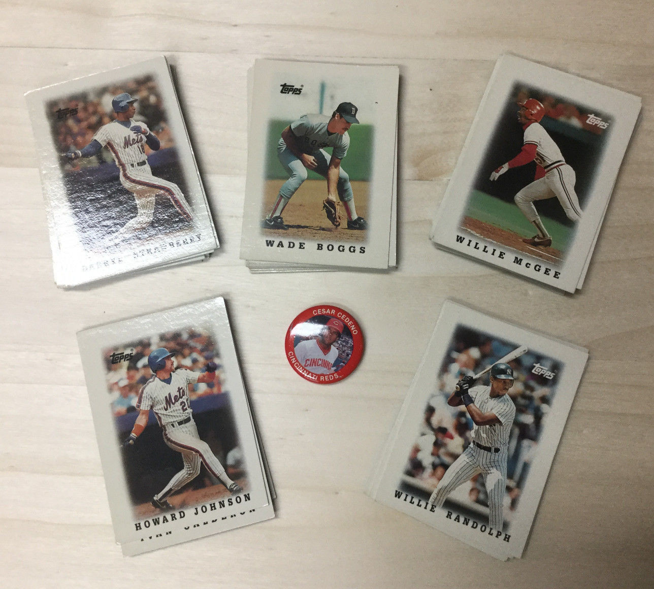 57 TOPPS BASEBALL CARDS 1987 & ONE PIN OF CESAR CEDENO 1984 | eBay