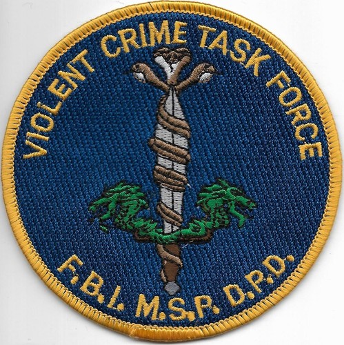 FBI Violent CRIME Task Force GEWALT Police Patch SEK Polizei Abzeichen ...