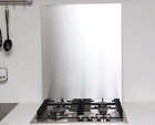 Brushed Stainless Steel Kitchen Cooker Range SPLASHBACK 700mm high ...