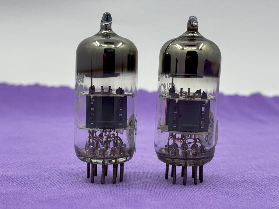 (2) Mullard CV4024 KQDD/K 12AT7 ECC81 Tubes Military Grade Tested Pair ...