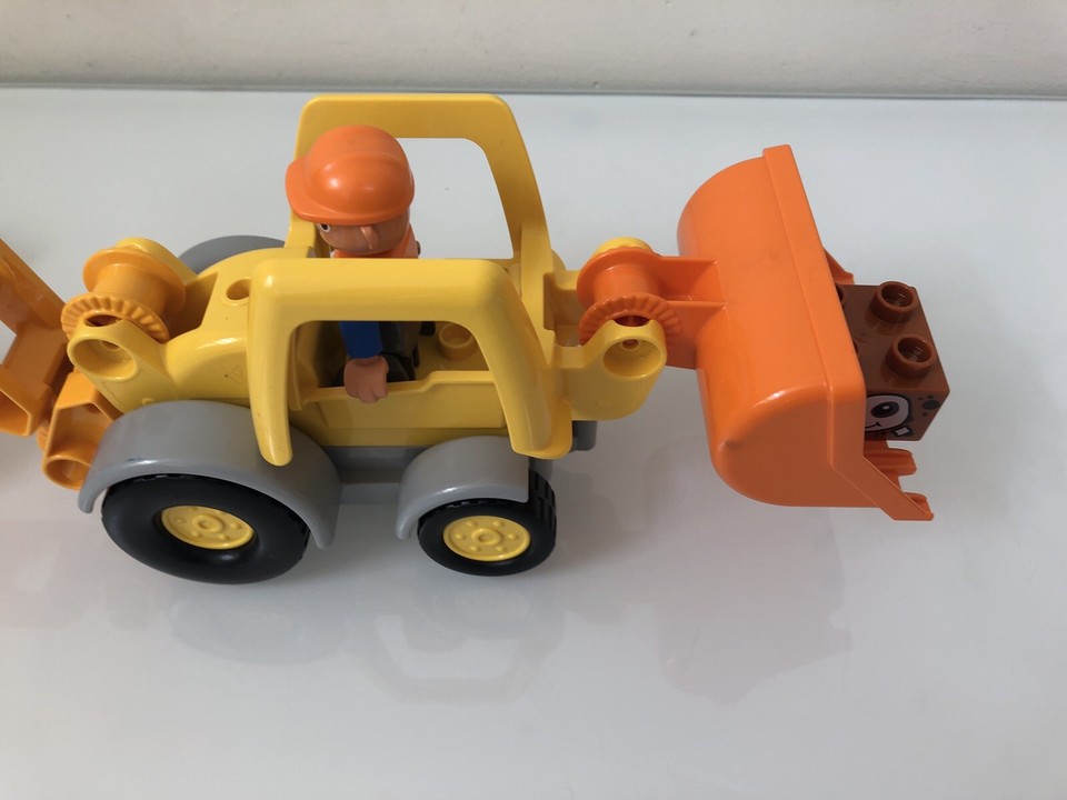 LEGO DUPLO 10811 Backhoe Loader Excavator - Complete HTF Retired ...