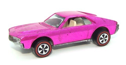 1969 Hot Wheels Redline Custom AMX Spectraflame Hot Pink white interior ...