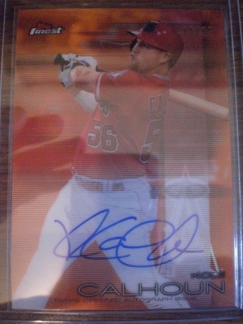Kole Calhoun Topps Finest RED Signed Autograph 19/25 | eBay