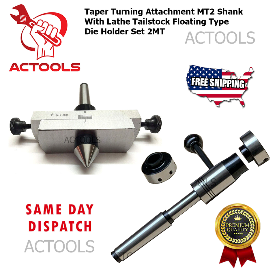2MT Lathe Taper Turning Attachment with MT2 Shank Floating Type Die ...