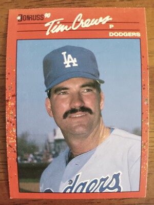 TIM CREWS LOS ANGELES DODGERS 1990 DONRUSS BASEBALL CARD #550 | eBay