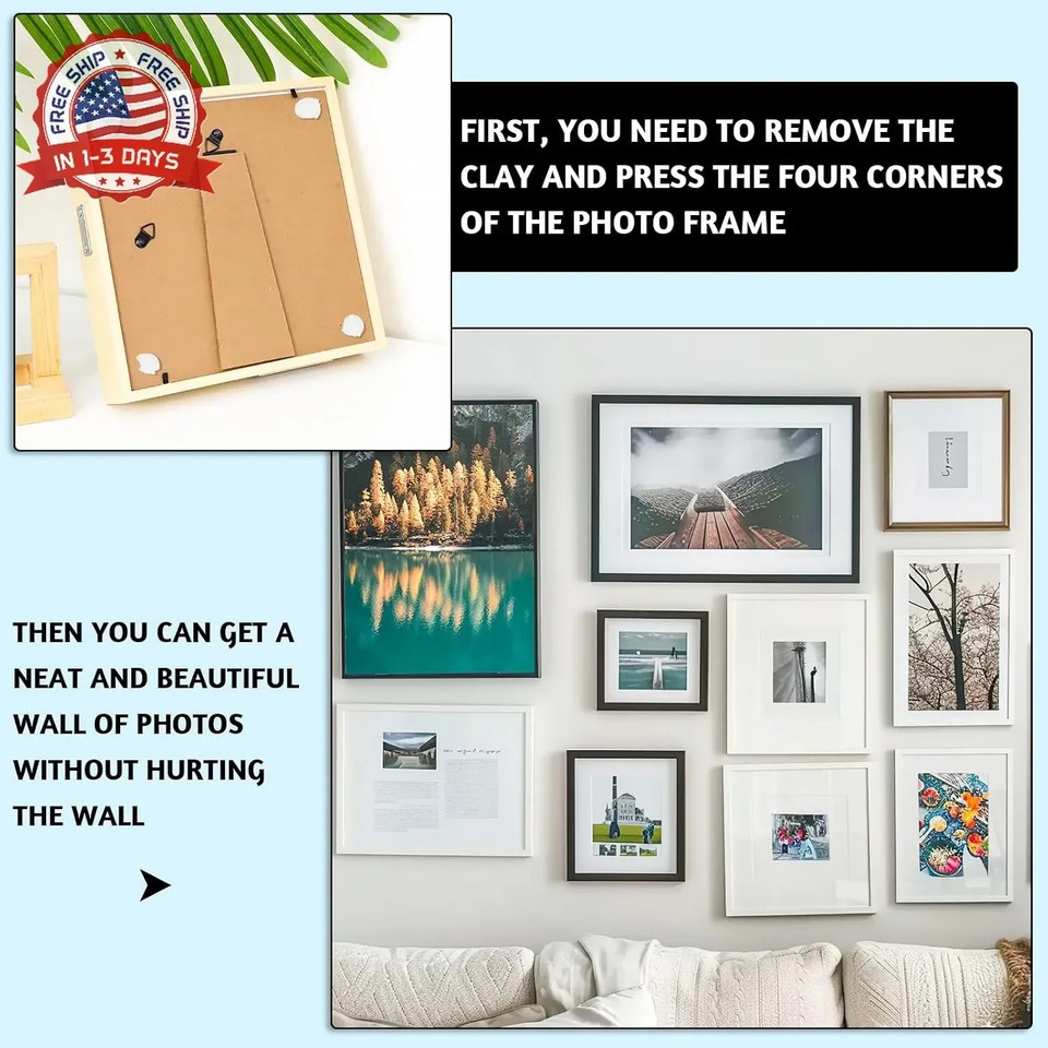 102 Pcs Adhesive Sticky Tack, Removable Poster Putty - Reusable ...