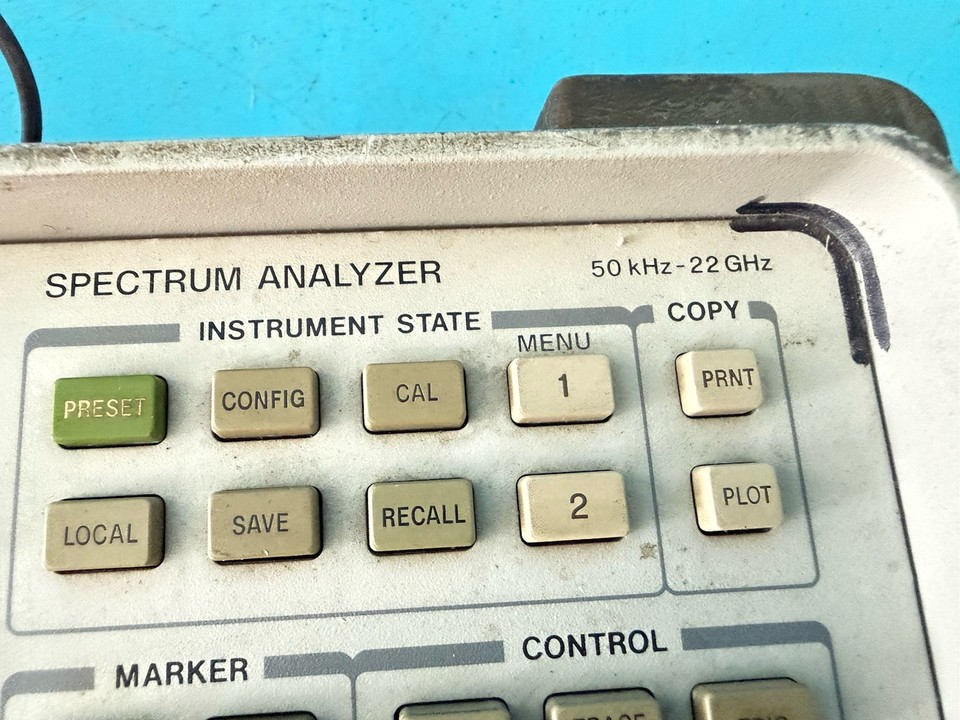 HP Agilent 8592A Spectrum Analyzer Front Panel Assembly Display ...