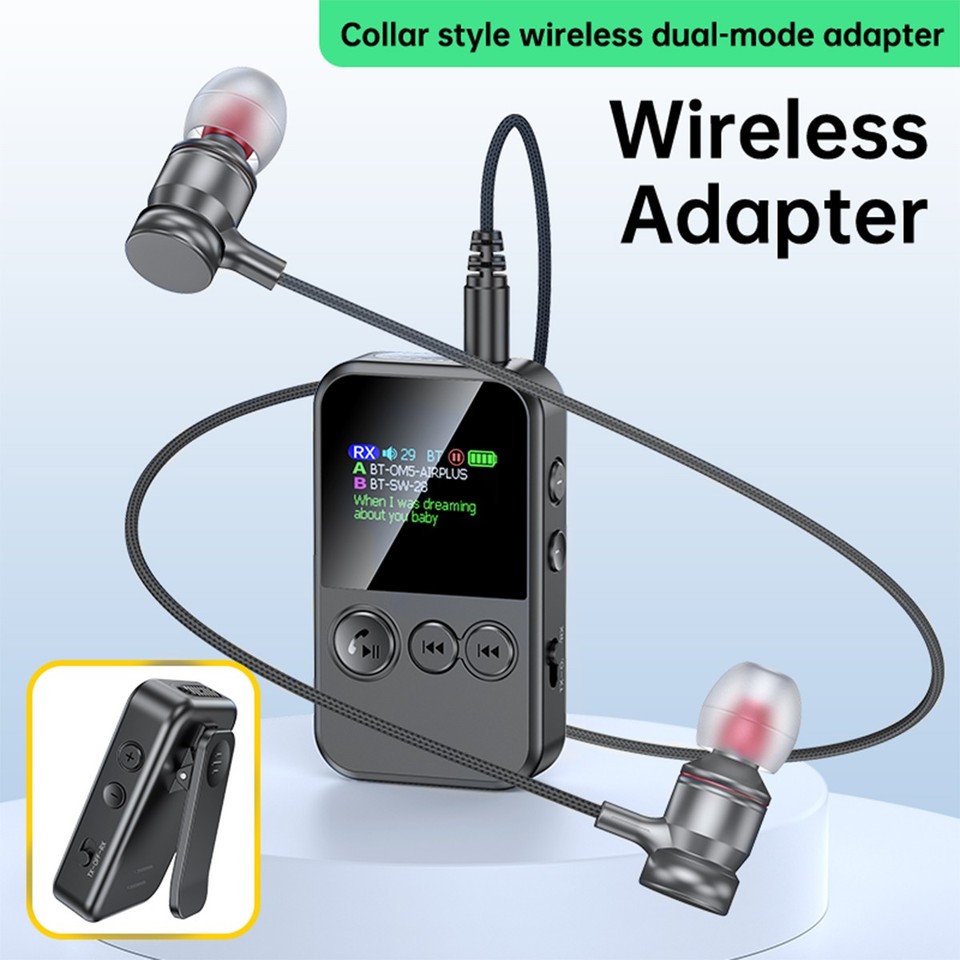 Bluetooth 5.4 Transmitter Receiver Wireless Audio 3.5mm AUX Adapter MP3 ...