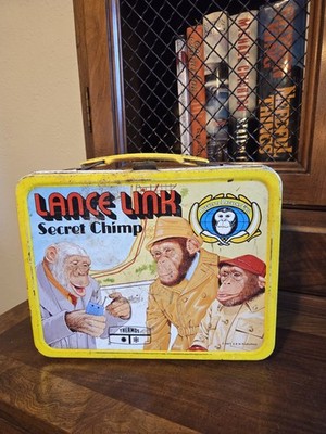 Lance Link Secret Chimp Vintage Lunch Box No Thermos 1971 Metal Chump ...
