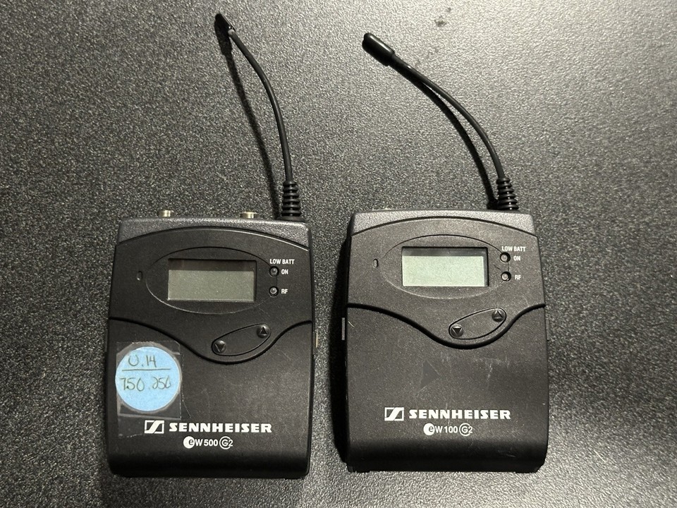 Sennheiser G2 Body Pack RECEIVER(EK500) and Body Pack TRANSMITTER(SK100 ...