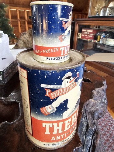 Vintage Thermo Snowman Anti Freeze One Quart Gas Oil Full Advertising ...