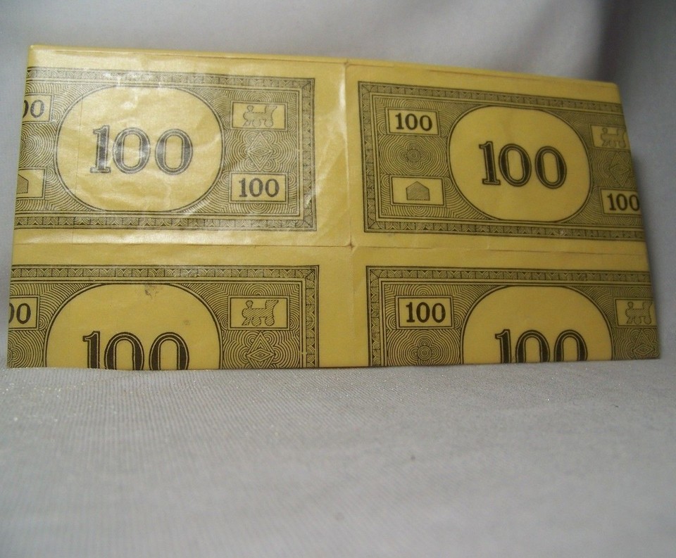 Vintage $1.00 Monopoly Money Wallet Crafted Billfold Board Game | eBay
