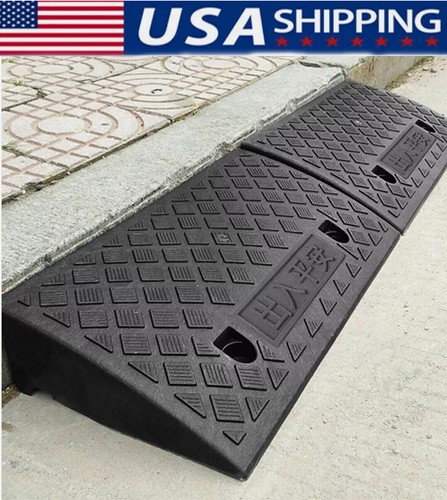USA-Made Portable Rubber Ramp - Wheelchair/Scooter Kerb Access | eBay