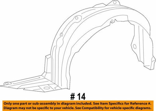 53805-53090 Toyota Liner, front fender, rh 5380553090, New Genuine OEM ...
