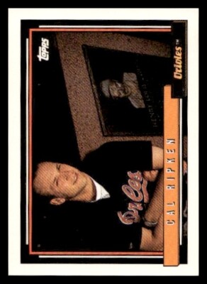 1992 Topps #40 Cal Ripken Jr. Baltimore Orioles Baseball card | eBay