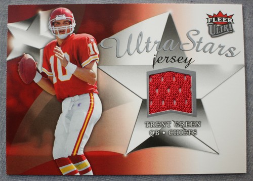 Trent Green KC Chiefs Rams Indiana 2006 Fleer Ultra Stars Game Worn ...