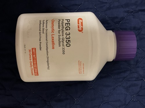 Rugby PEG 3350 Laxative Powder 30 Doses | MiraLAX Powder (Exp 05/26 ...