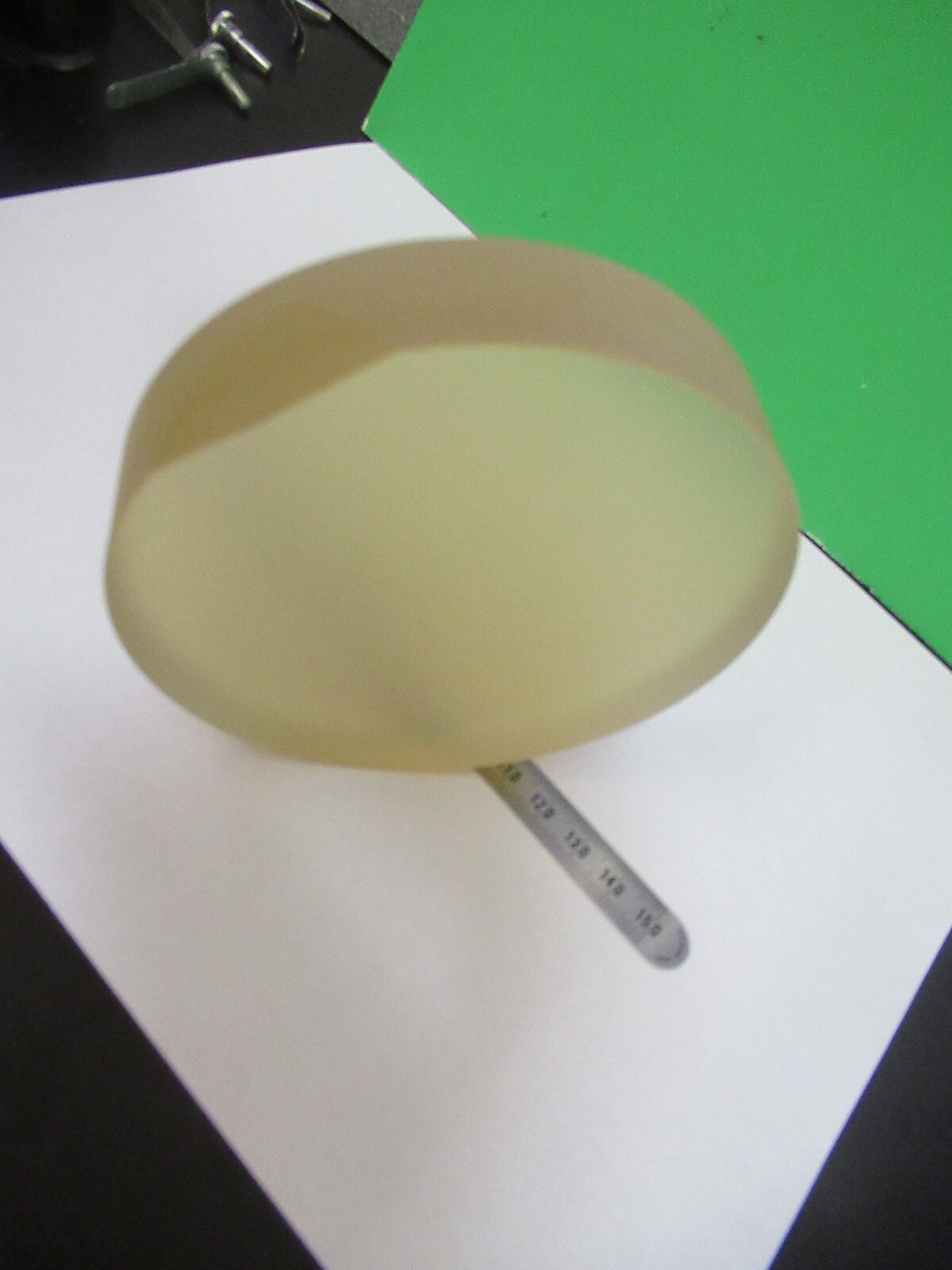 OPTICAL FLAT ZERODUR POLISHED DULL 1/5 WAVE LASER OPTICS AS PICTURED ...