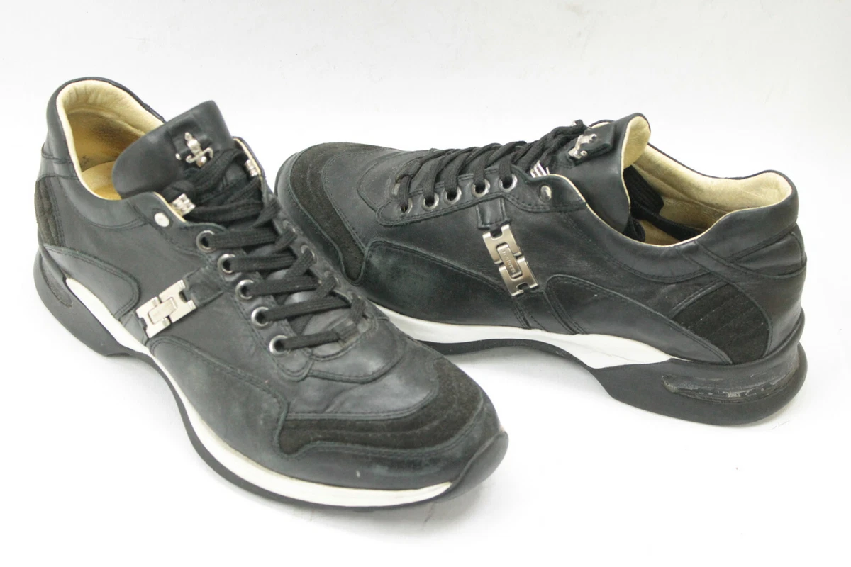 Leather Trainers Cesare Paciotti Blue Size US In Leather