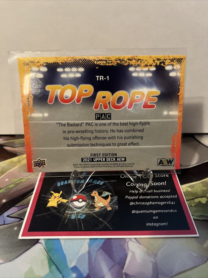 PAC Top Rope Insert 2021 Upper Deck AEW First Edition #TR-1 | eBay