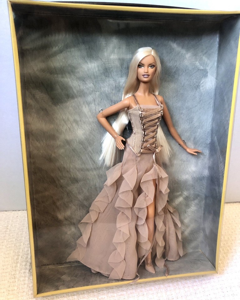 Versace Barbie Doll Gold Label Limited Edition 2004 Mattel B3457 NEW IN ...