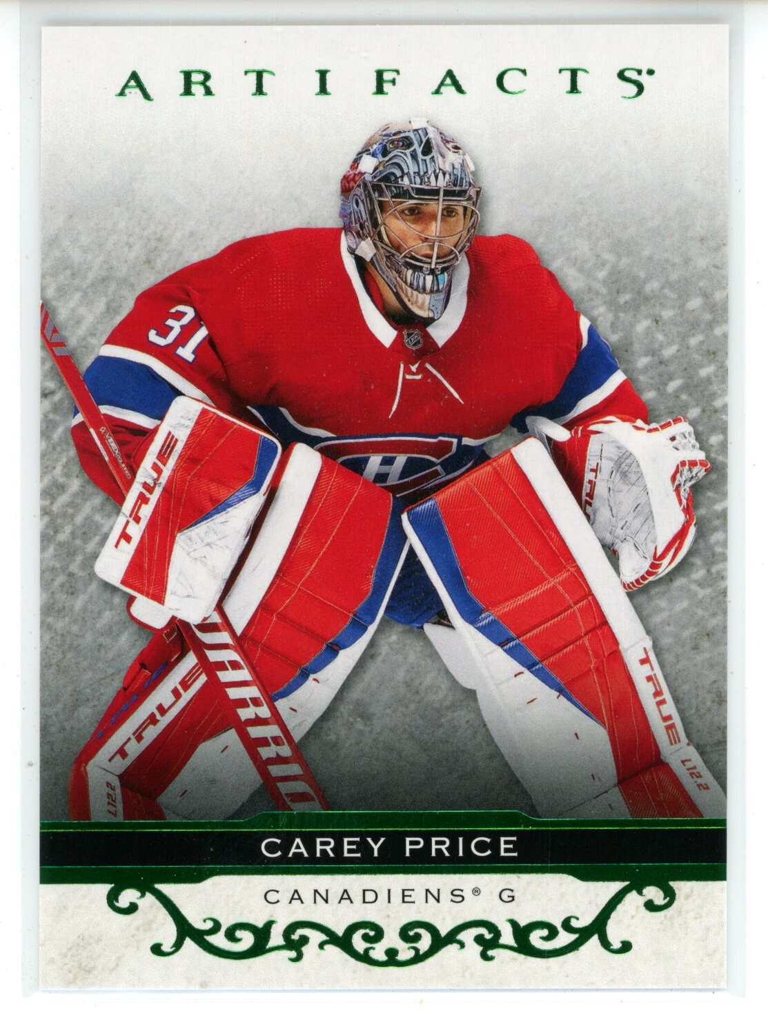 2021-22 Upper Deck Artifacts Neon Green #130 Carey Price SP (Canadiens ...