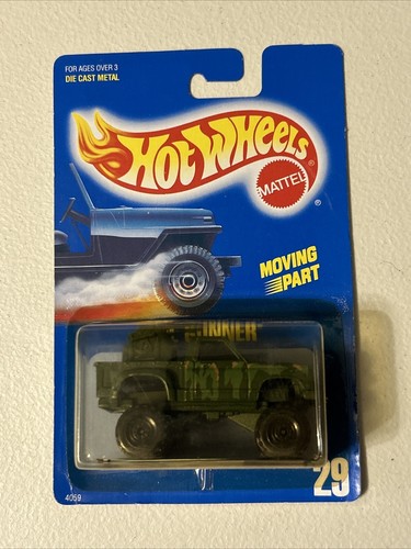 HOT WHEELS 1989 BLUE CARD #29 Tail Gunner RARE Near Perfect Condition ...