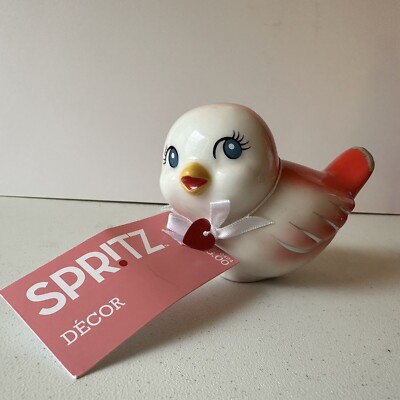 Target Spritz 2024 Valentine's Day Ceramic Red & White Love Bird NWT | eBay