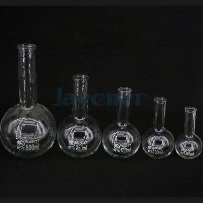 Lab Glassware - Flat Bottom Long Neck