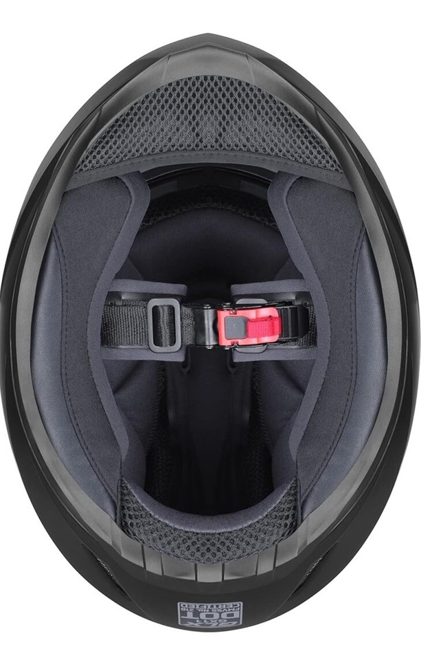 GLX GX11 Lightweight Full Face Motorcycle Tinted Visor Helmet ...