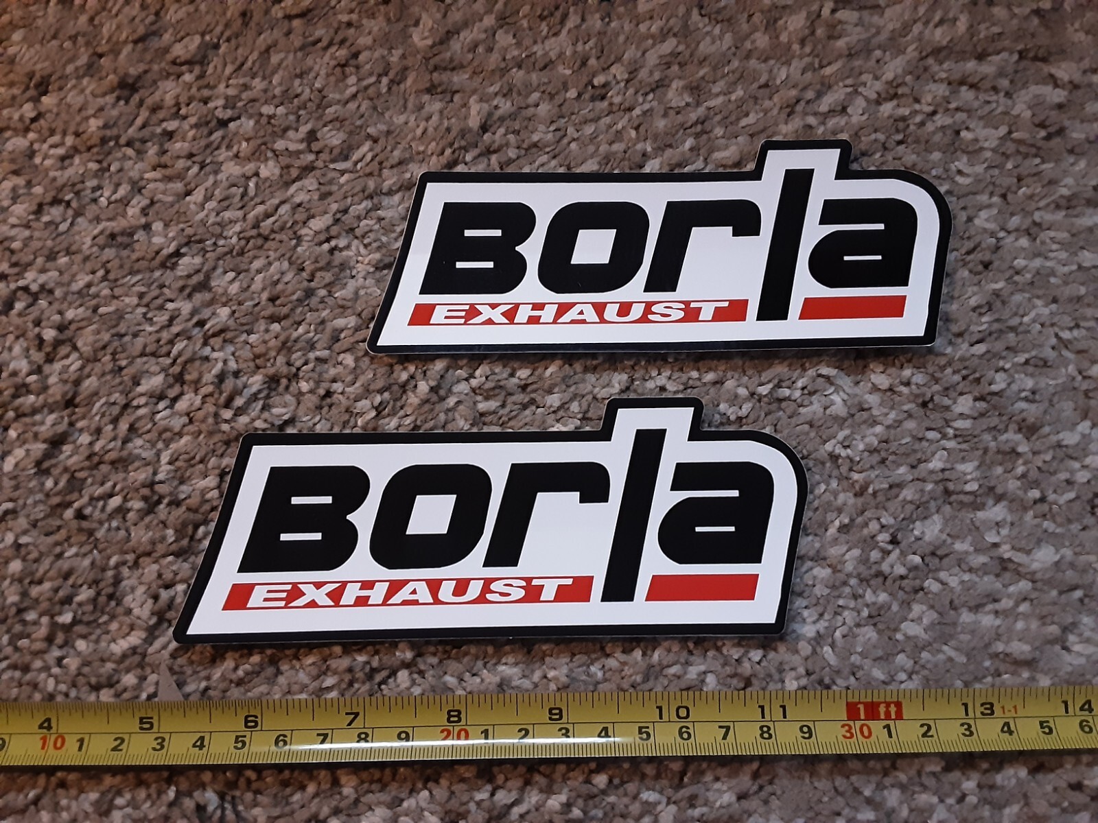 Lot of 2 Classic Borla Exhaust Racing Decals Stickers Nascar NHRA ...
