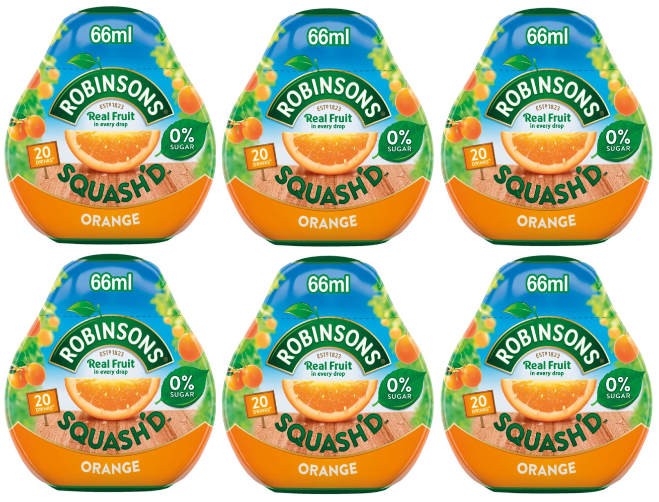 Robinsons Squash'd Real Fruit Concentrate Juice No Added Sugar Squeeze ...