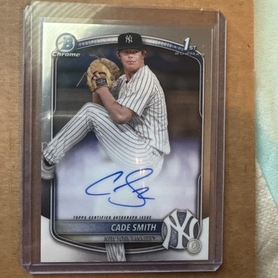 2025 Bowman Chrome Cade Smith 1st Prospects Auto #CPA-CS NY Yankees | eBay