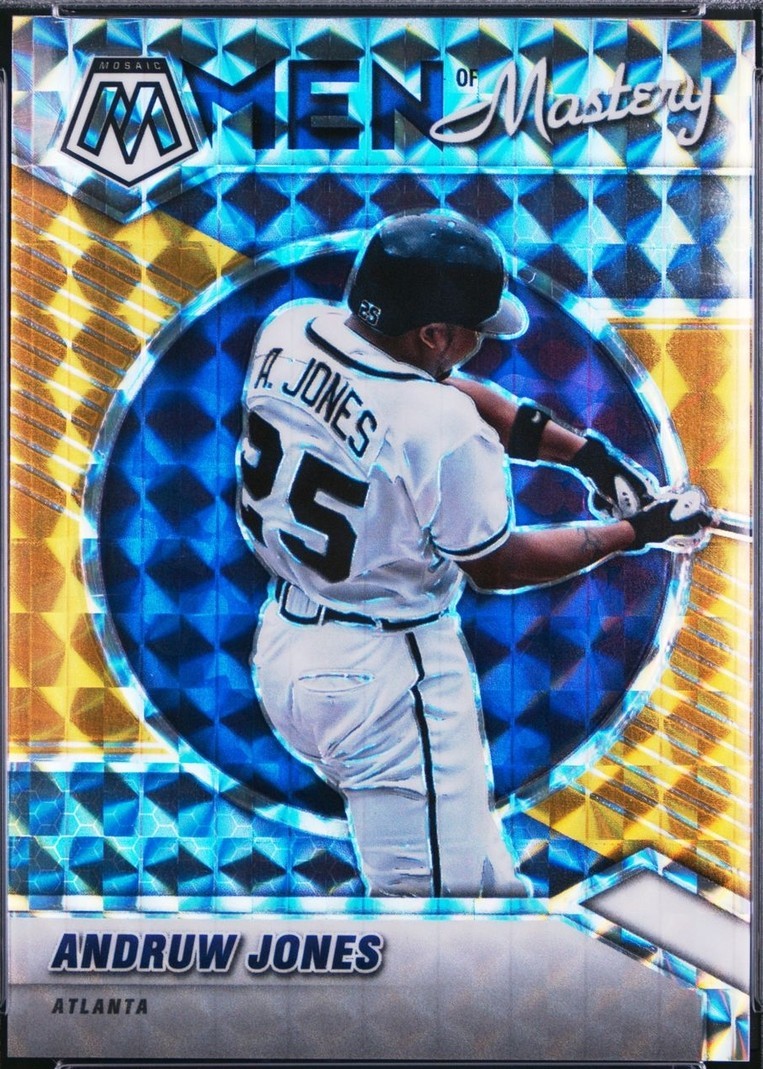 2022 Panini Mosaic - Men of Mastery Andruw Jones #MM-12 Gold Mosaic ...