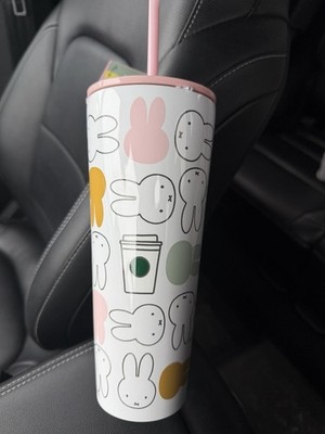 2026 Starbucks x Miffy Pink Straw Cup Stainless Steel Cup 26oz FREE ...
