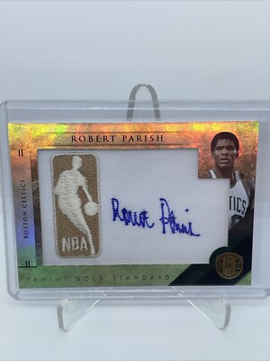 Robert Parish 2011-12 Panini GOLD STANDARD GOLD LOGO LOGOMAN AUTO PATCH ...