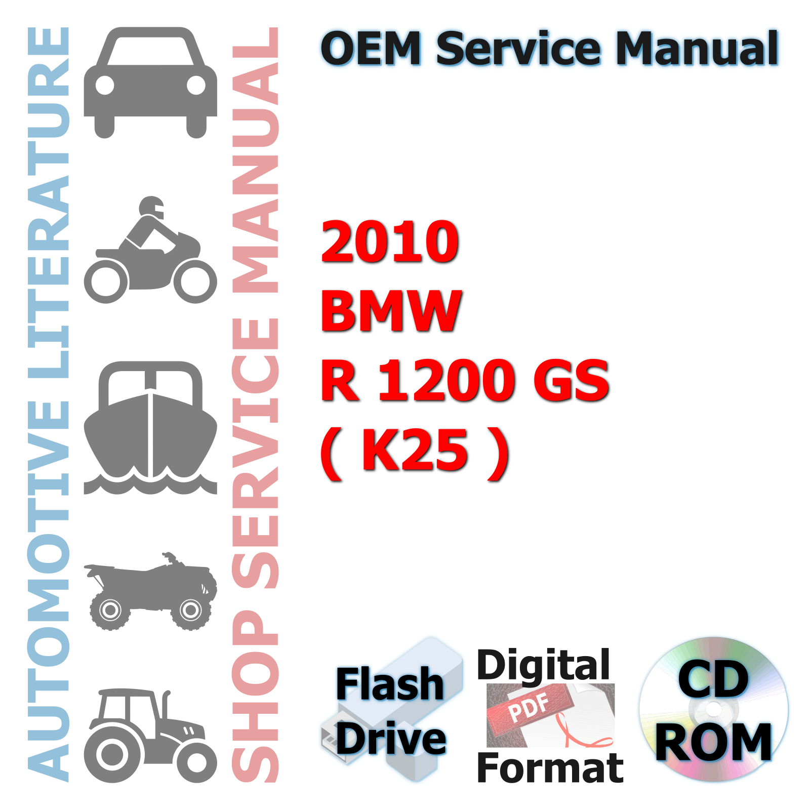 2010 BMW R1200GS ( R 1200 GS ) K25 RepRom Complete Service Manual | eBay