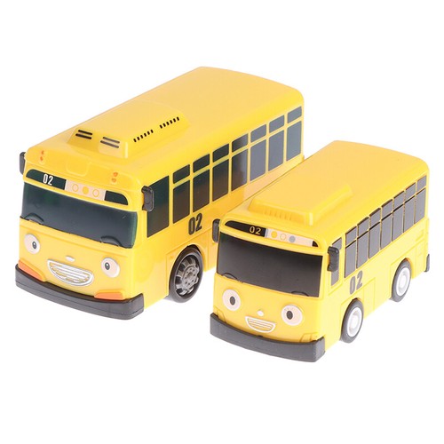 4PCS Tayo The Little Bus Cartoon Pull Back Car Toy Set Kids Educational ...