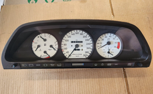 Mercedes W126 560SEC 560SEL 300km/h AMG speedometer cluster tach 106.3k ...