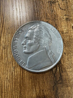 1985 Nickel Novely Large 3 Inch Coin Paperweight Metal Pewter | eBay