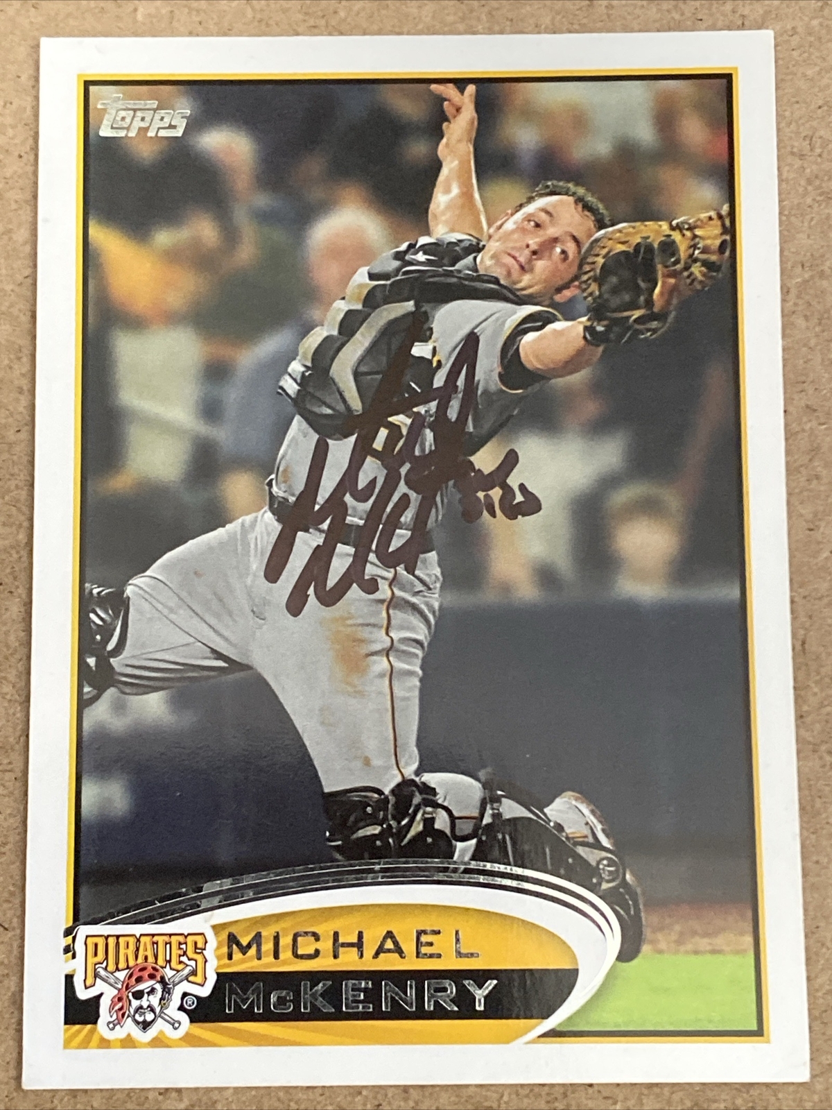2012 Topps #99 Michael McKenry Autographed Card - Pittsburgh Pirates | eBay