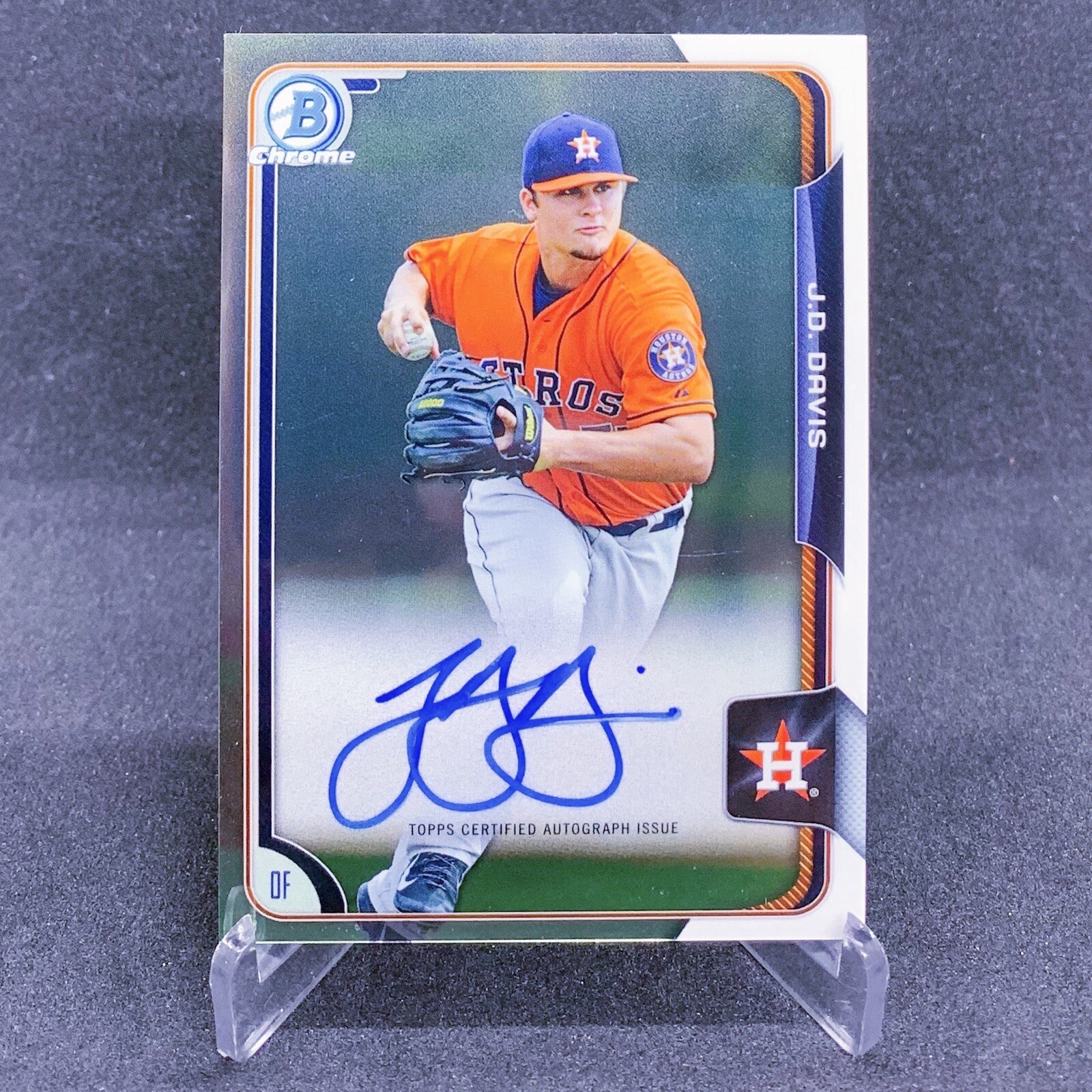 2015 Bowman Chrome JD Davis Auto 1st Autograph Rookie RC Giants #BCAP ...