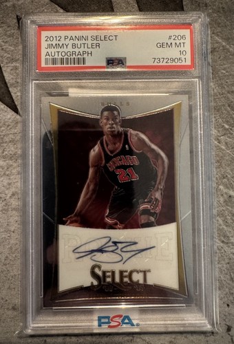2012 Panini Select Jimmy Butler Rookie Autograph PSA 10 /399 Pop. Only ...