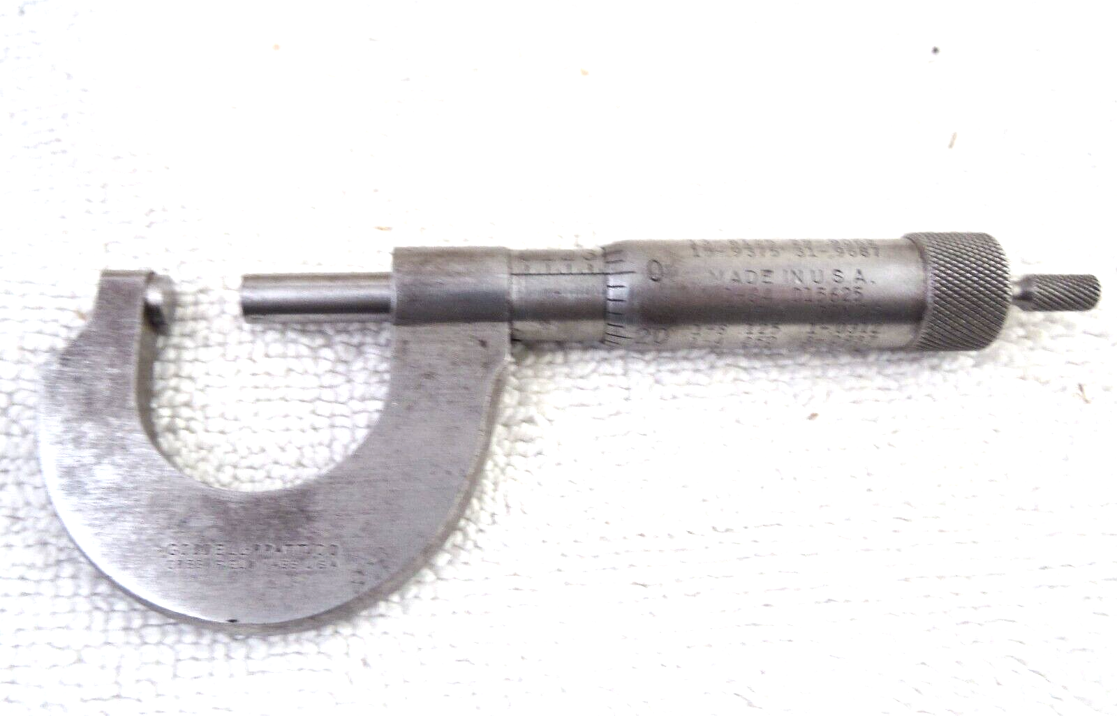 "Goodell-Pratt Co." Machinists' Metal Micrometer 1/64"- 1" Vintage USA ...